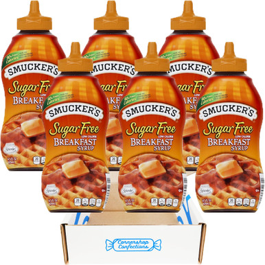 Smucker's Sugar-Free Breakfast Syrup Bulk Pack - 6 Squeeze Bottles - 14 ...