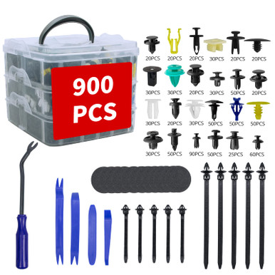 900Pcs Car Retainer Clips 24 Most Popular Sizes Fasteners Automotive ...