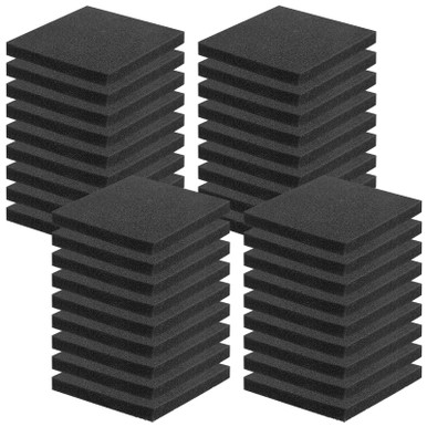 Frienda 36 Pcs Black Foam Padding 1/2 Inch Thick Foam Sheets Foam ...