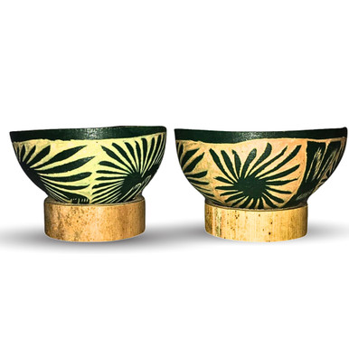 Mezcal Jicaras Cups- Hand-carved Artisan Copitas from Mexico with ...