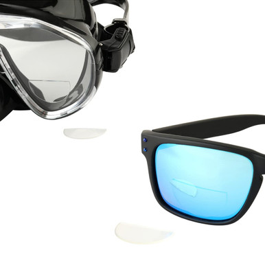 2 Pack, Stick-On Bifocal Lenses Reader Magnifying Adhesive Reading Lens ...