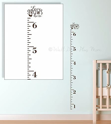 Loved Beyond Measure Wall Art Decal Height Ruler Growth Chart Vinyl ...
