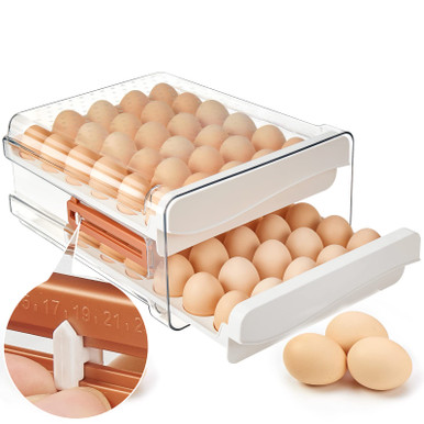 SPACY MAYA Egg Storage Container for Refrigerator,60 Egg Holder for ...
