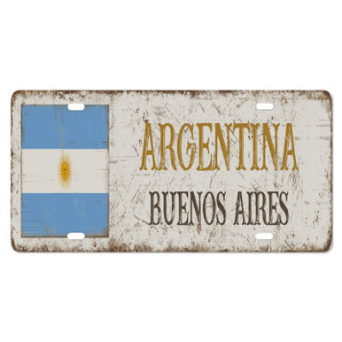Custom License Plate for Front of Car Standard US Size 6x12 Inch Rust ...