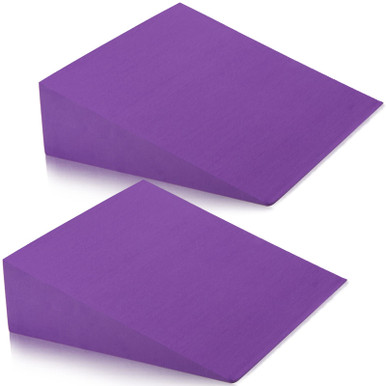 DEAYOU 2 Pack Yoga Foam Wedge, 13" EVA Foam Calf Stretch Slant Board ...