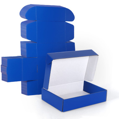 PHAREGE 9x6x2 inch Small Blue Shipping Boxes 25 Pack, Gift Boxes with ...