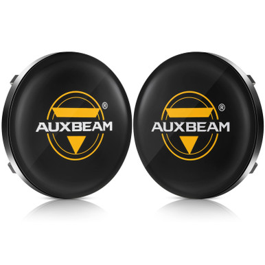 Auxbeam 4 Inch Round LED Pods Covers Black, Round Black Plastic Lens ...