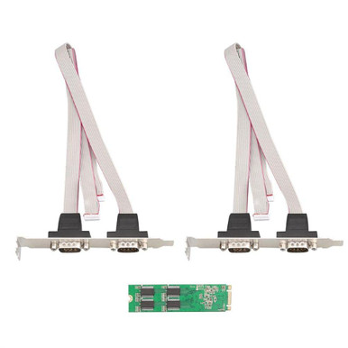 M.2 M-Key to 4 Serial Port Card RS232 Communication Signal COM Port ...
