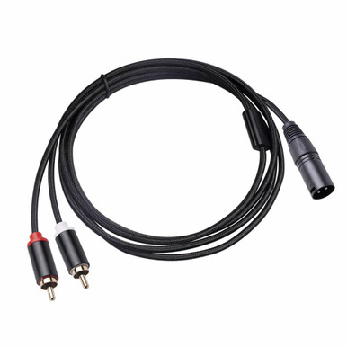 Elecbee RCA Male to 2 XLR 3 Pin Male Audio Cable Male to Male Cable 1M ...