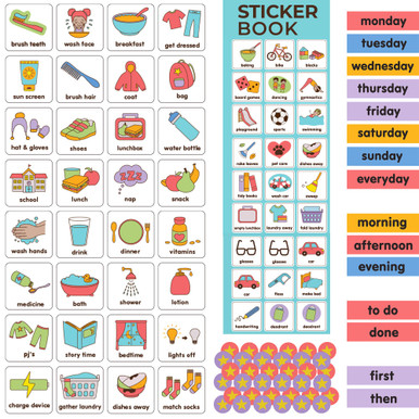 Magnetic Visual Schedule for Kids with Autism | Routine Chart for Kids ...