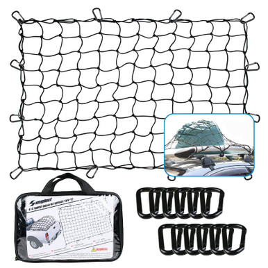 Truck Bed Net Cover Cargo Net for Pickup Truck Bed 4' x 6'Stretches to ...