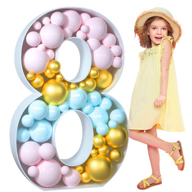 4FT Marquee Number, Mosaic Numbers for Balloons, Mosaic Balloon Frame ...