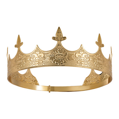SWEETV Antique Gold King Crown for Men - Men's Crown for Prom Party ...