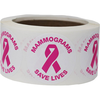 Mammograms Save Lives Medical Healthcare Diagnostic Labels 2 Inch 500 ...