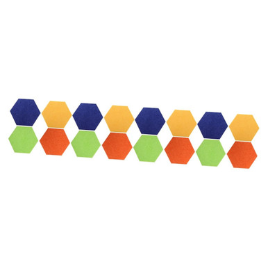 MAGICLULU Wood Decor 16 pcs Hexagon Message Board Bulletin Board memo ...