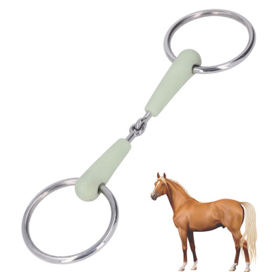 Natudeco 130mm Stainless Steel Horse Bit Horse Mouth with Chain ...