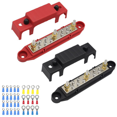 DIKJAK 12-48V 10 Terminals Bus Bar Automotive Power Distribution Block ...