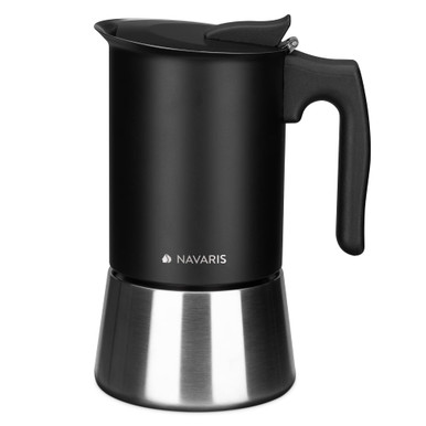Navaris Moka Coffee Pot - Percolator Espresso Maker for Stovetops ...