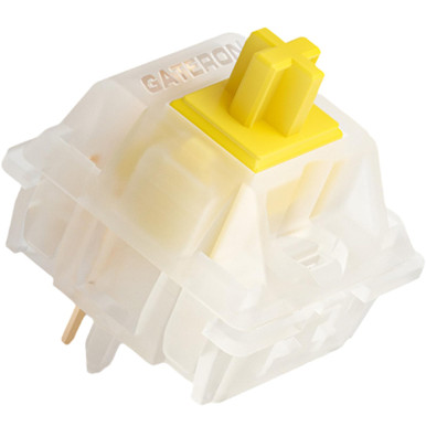 Gateron Milky Yellow Pre-lubed Switches 5pin Linear for MX Mechanical ...