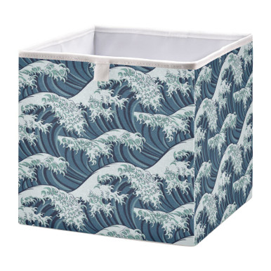 Emelivor Japanese Great Wave Cube Storage Bin Foldable Storage Cubes ...