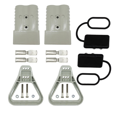 HiSport 350 Amp Quick Connect Disconnect, 2 Pcs 600V 2/0 Gauge Battery ...
