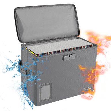 Comic Book Storage Box, ELOBOON Fireproof & Water-Resistant Comic Book ...