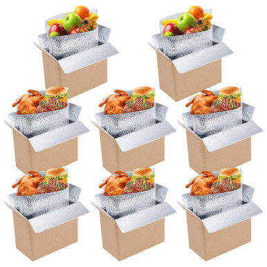 Thermo Chill Insulated Shipping Boxes with Aluminum Foil Liner, Cold ...