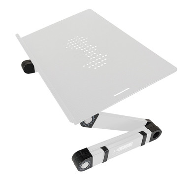 WorkEZ Best Adjustable Laptop Cooling Stand & Lap Desk for Bed Couch w ...