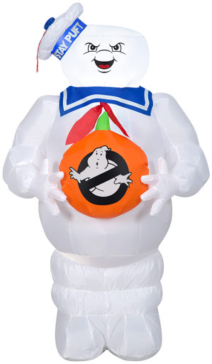 Gemmy Airblown Inflatable Ghostbusters Stay Puft, 3.5 ft Tall, White ...