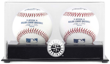 Seattle Mariners Two Baseball Cube Logo Display Case - Baseball Free ...