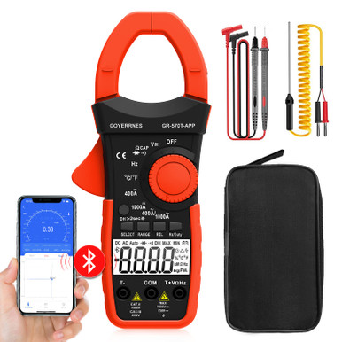 GOYERRNES AC/DC 1000A Clamp Multimeter, 4000 Counts Digital Clamp-on ...
