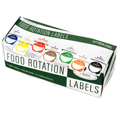 Day Dots Food Labels | 1" Date Dot Stickers for Food Containers, 7000 ...