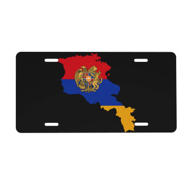 Armenia Map Flag License Plate 6x12 Inches Aluminum License Plate ...