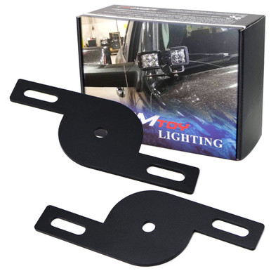 iJDMTOY Add-On Dual Pod Light Mounting Brackets for Truck SUV Hood ...
