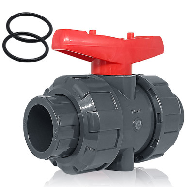 PVC Union Ball Valve, 2" Inch (DN50) True Union Full Flow Ball Valve ...