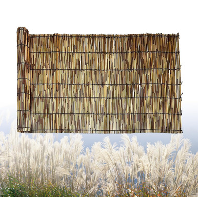 Natural Reed Fencing Rolls, Outdoor Privacy Fence Rolls for Backyard ...