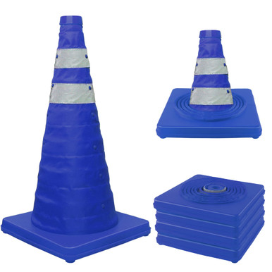 18 inch Collapsible Traffic Cones, 4 Pack Parking Cones| Safety Cones ...