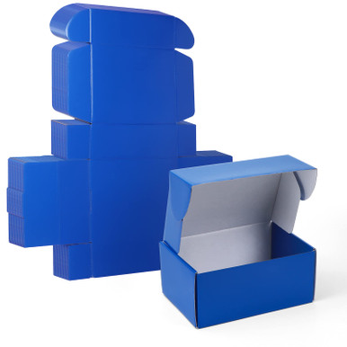 PHAREGE 9x6x4 inch Small Blue Shipping Boxes 25 Pack, Gift Boxes with ...