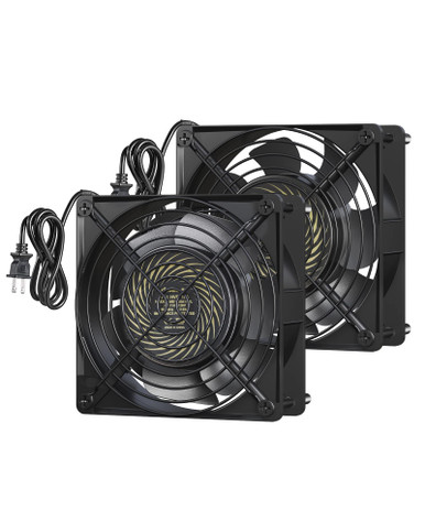 DEWENWILS 2 Pack 120V AC Fan, Waterproof Exhaust Fan 120mm, 18W 2850RPM ...