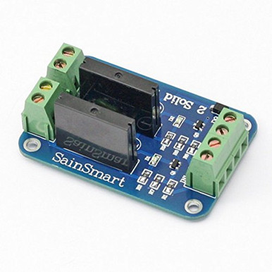 SainSmart 5V 2-Channel Solid State Relay Board for Arduino Uno ...