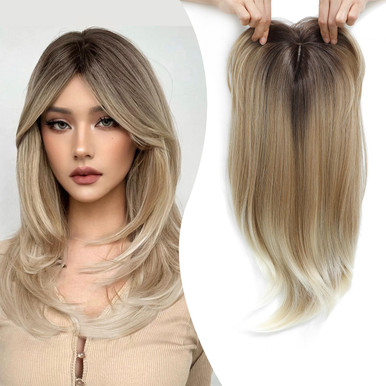 Ms Taj 18 Inch Hair Topper Long Layered Hair Toppers for Women ...
