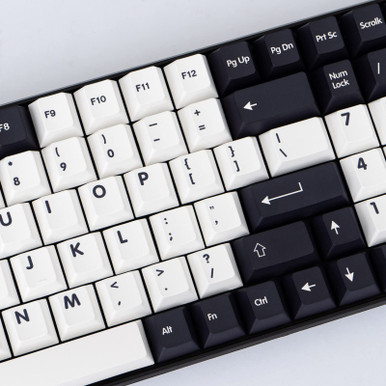 Gliging Keycaps 138 Keys Black White Keycap Cherry Profile Dye-Sub PBT ...