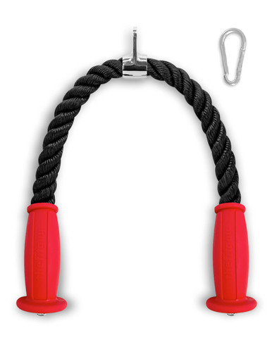 THEFITGUY Ergonomic Tricep Rope Cable Attachment, Comfort Grips, Non ...
