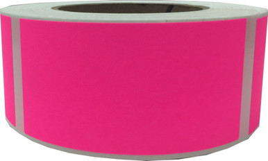 Fluorescent Pink Color Coding Labels 2 x 4" Inch Rectangle Shaped ...