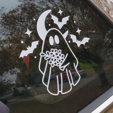 Multi Colors Ghost Decal Cute, Beautiful Halloween Car Accessories ...