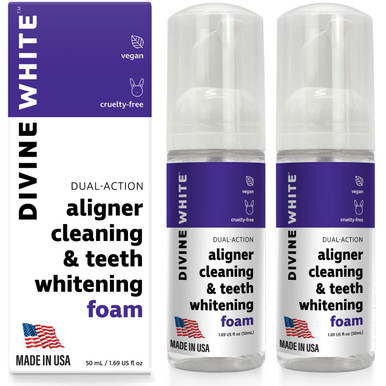Divine White Dual-Action Stain Removal Aligner/retainer Cleaner and ...