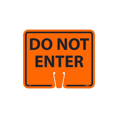 NMC CS15 DO NOT Enter Safety Cone Sign - 12.63 in. x 10.38 in., Rigid ...