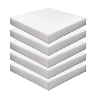 FOAMMA (5-Pack) 1" x 20" x 20" HD Upholstery Foam High Density Foam ...