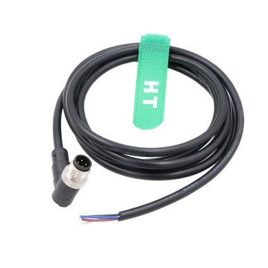 HangTon Sensor Actuator M12 A Coded 4 pin Male Right-Angle Shield Cable ...