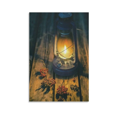 Posters Vintage Kerosene Lamp Posters Light Up Your Lamp Wall Art ...